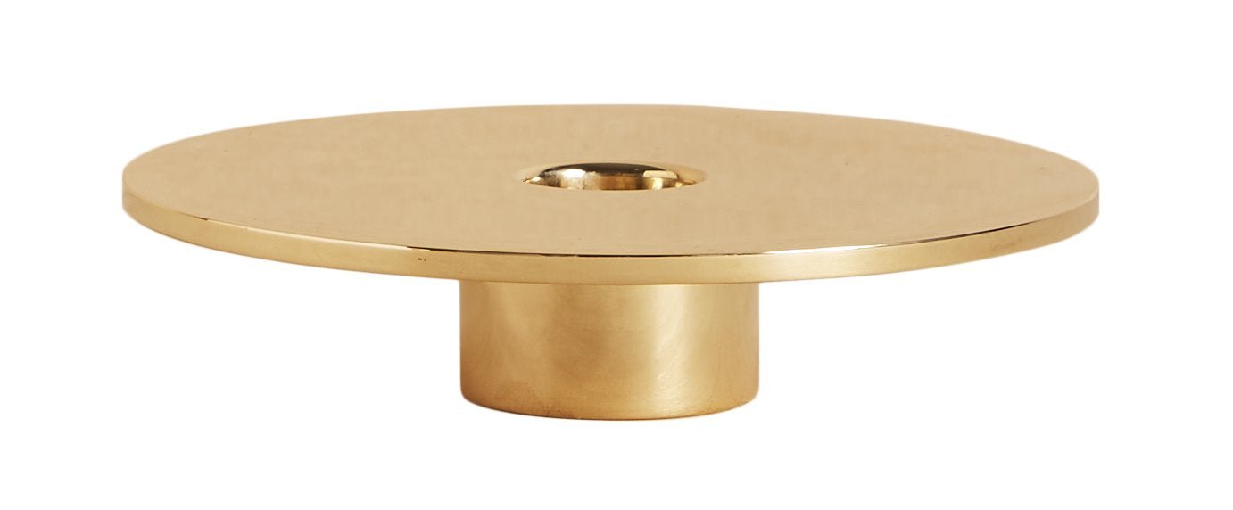 Eclipse candle holder in solid brass – Aaron Probyn